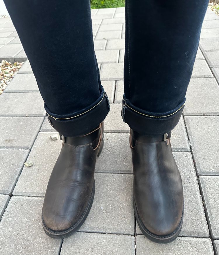 Addict Boots AB-01 Engineer Boots in Maryam Black Teacore Horsebutt ...