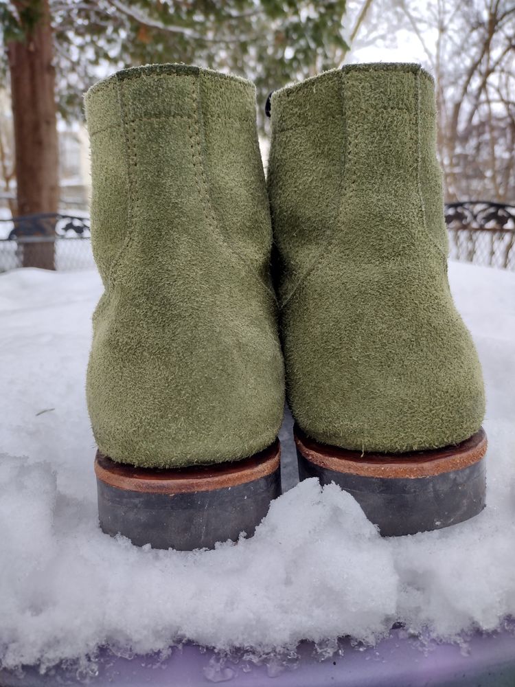 Oldspeed Service Boot 6” in Law Tannery Avocado Suede | Photo by ...