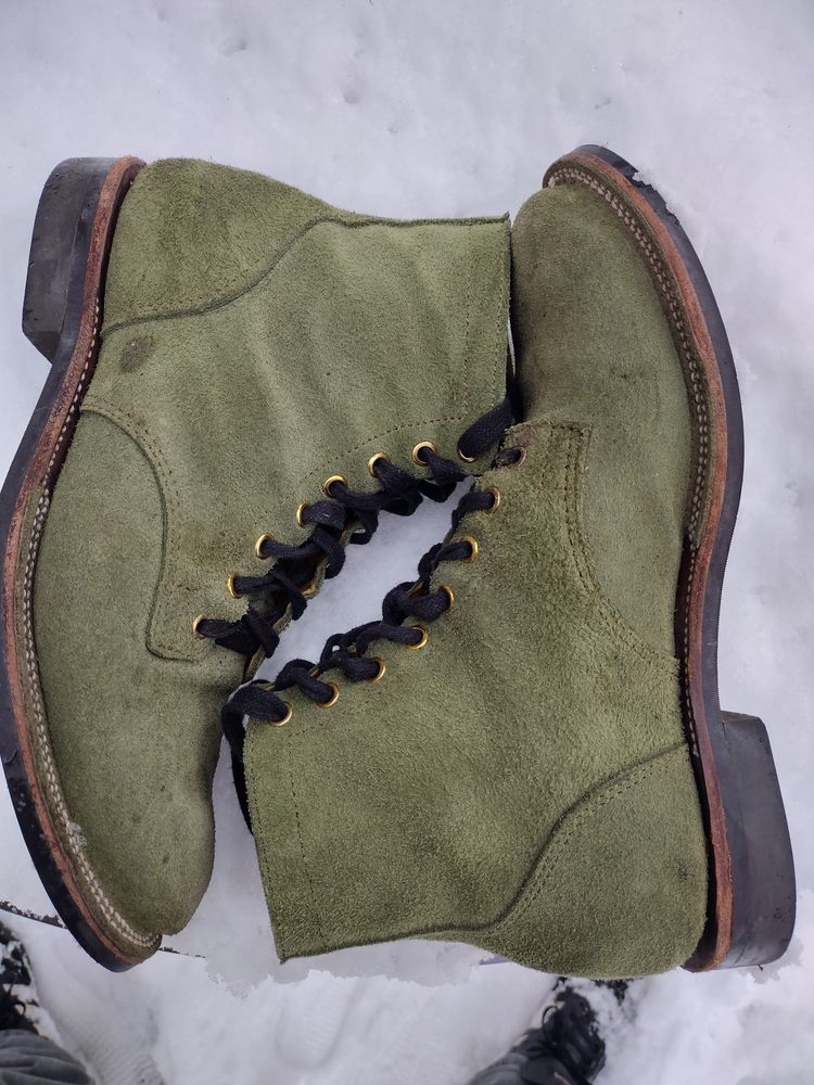 Oldspeed Service Boot 6” in Law Tannery Avocado Suede | Photo by ...