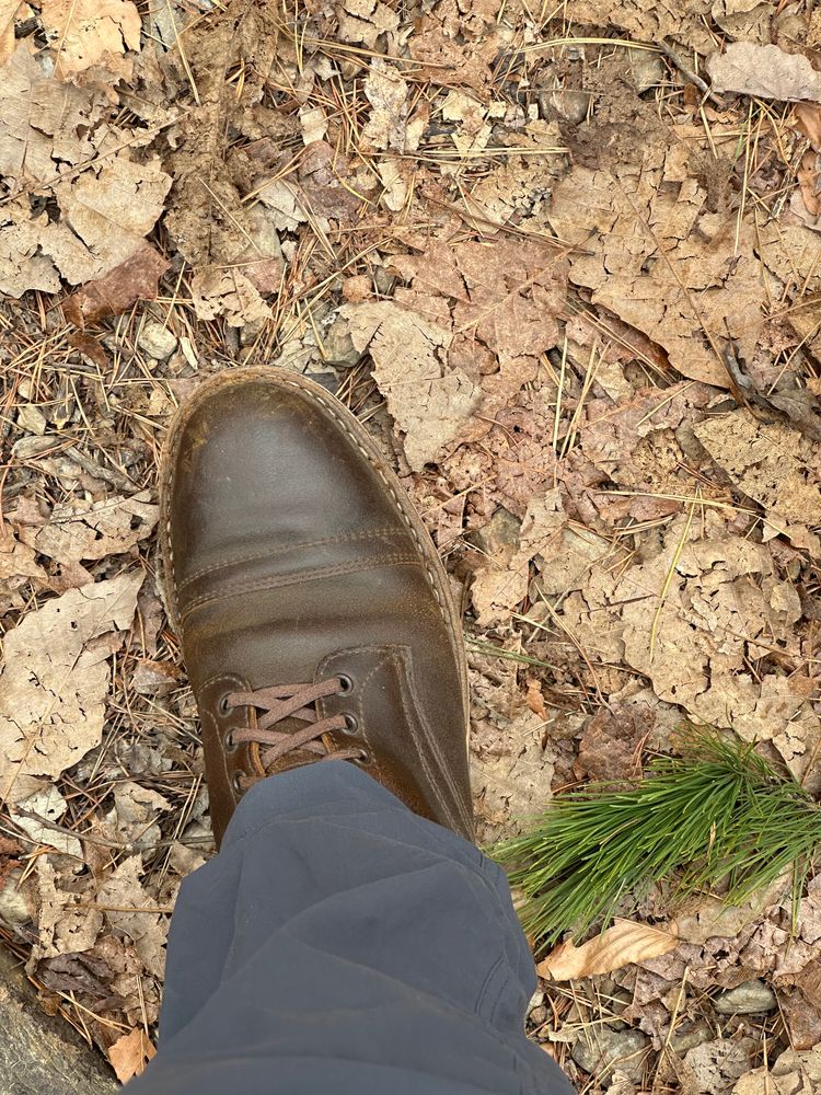 White's MP-Sherman Toe Cap in Horween Cinnamon Waxed Flesh | Photo by ...