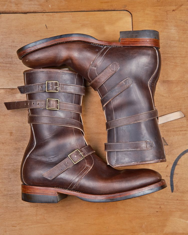 Briselblack The Hanker Tanker Boots in Maryam Thick Horsebutt Overdye ...
