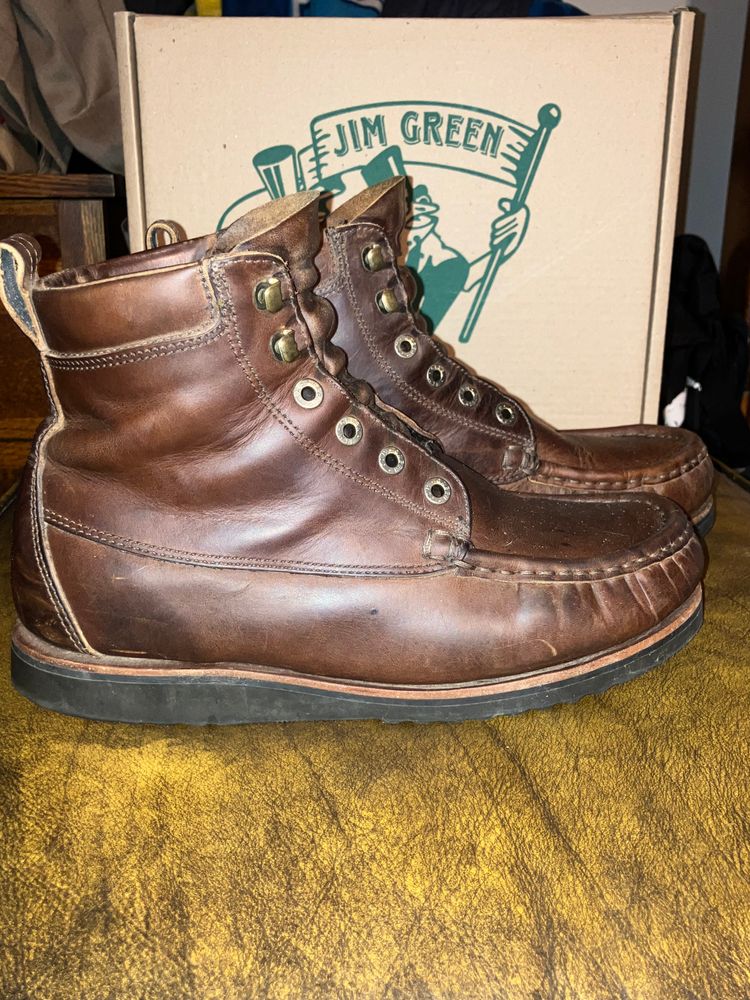 Jim Green Meander – Moc-Toe in Bronco Brown - Oily Pull Up | Photo by ...