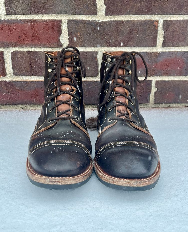 Truman Cap Toe Boot in Horween Java Waxed Flesh | Photo by PerHansa ...