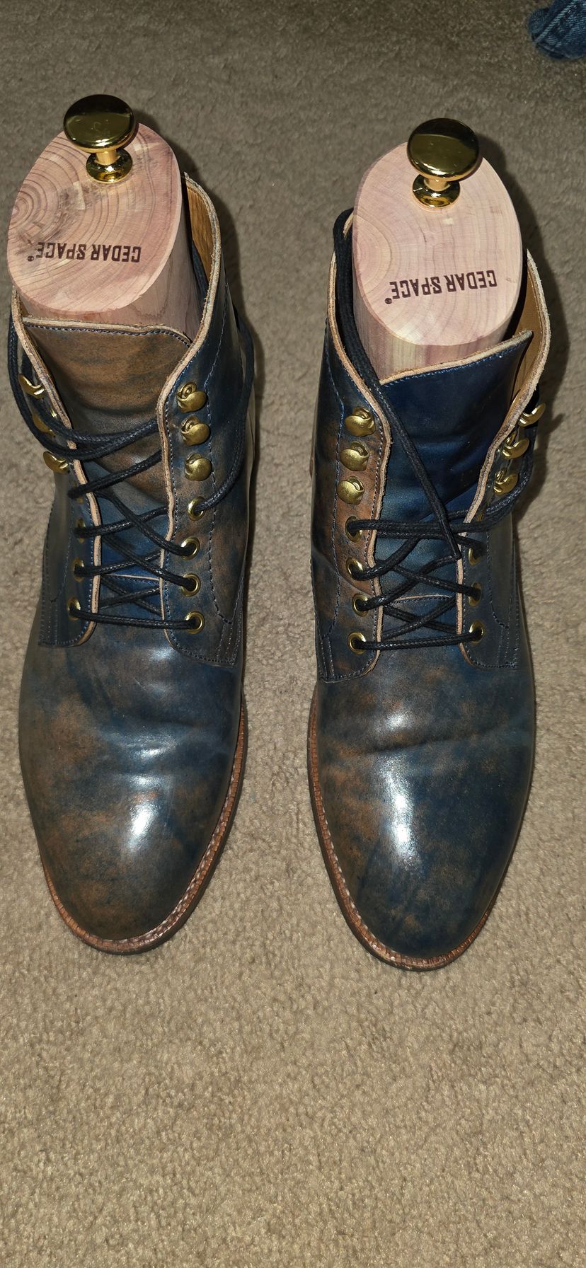 BLKBRD Custom Model in Rocado Ultraviolet Marbled Shell Cordovan ...