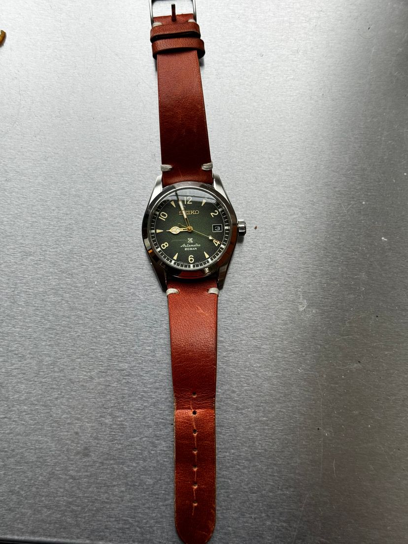 B&R Bands Classic Vintage Watch Band in Horween English Tan Dublin ...