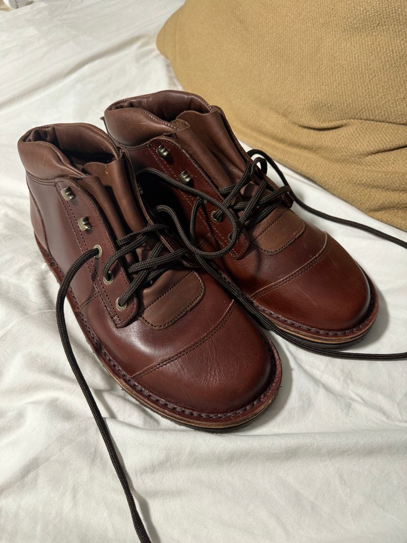 Jim Green African Ranger Barefoot Boot in Walnut Veg Retan | Patina Project