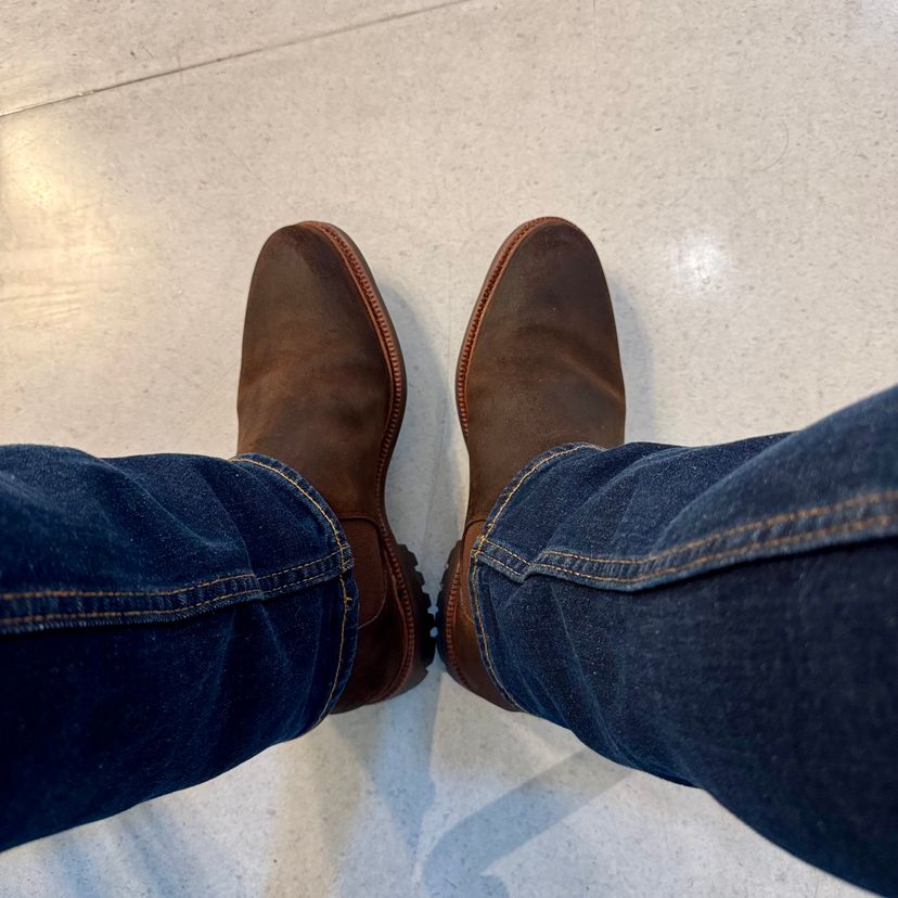 Meermin Chelsea Boot in C.F. Stead Rust Waxy Commander Suede | Photo by ...