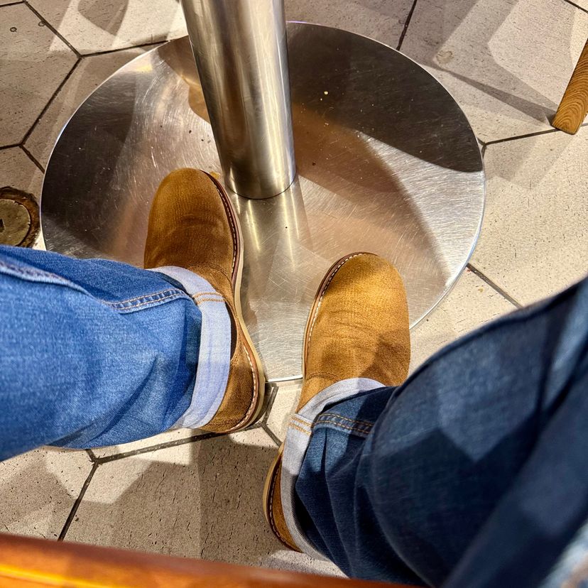 Red Wing Classic Chelsea in S.B. Foot Hawthorne Muleskinner | Photo by ...