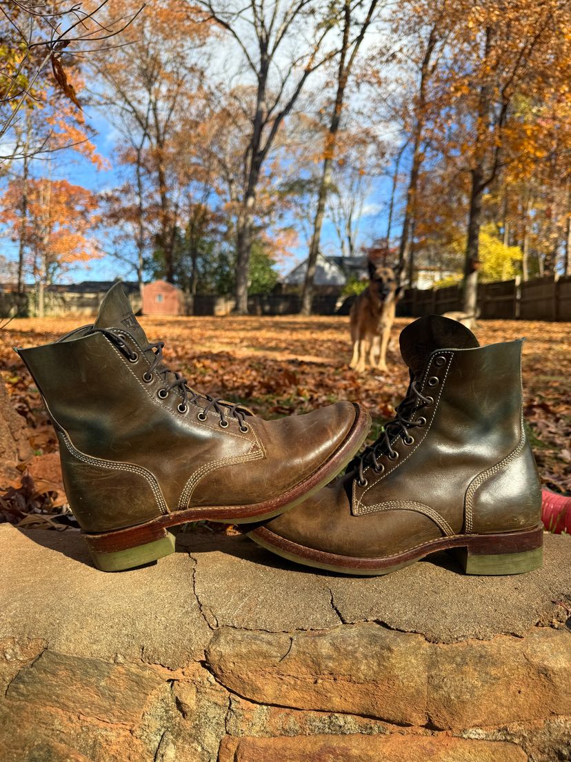 Willie's Handmade Boots Boondocker in Maryam Olive Horsebutt | Photo by ...