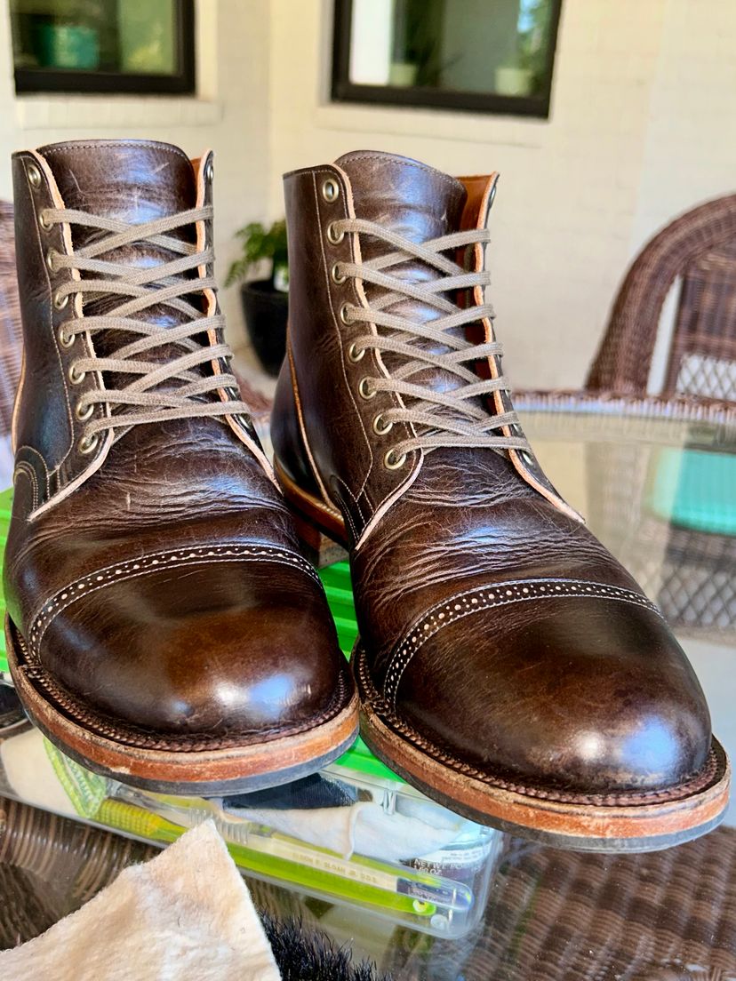 Viberg Service Boot BCT in C.F. Stead Antique Phoenix | Photo by lowrollr | November 16, 2025 ...