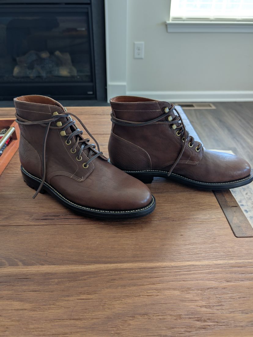 Grant Stone Diesel Boot in Maryam Chocolate Washed Horsehide | Photo by ...