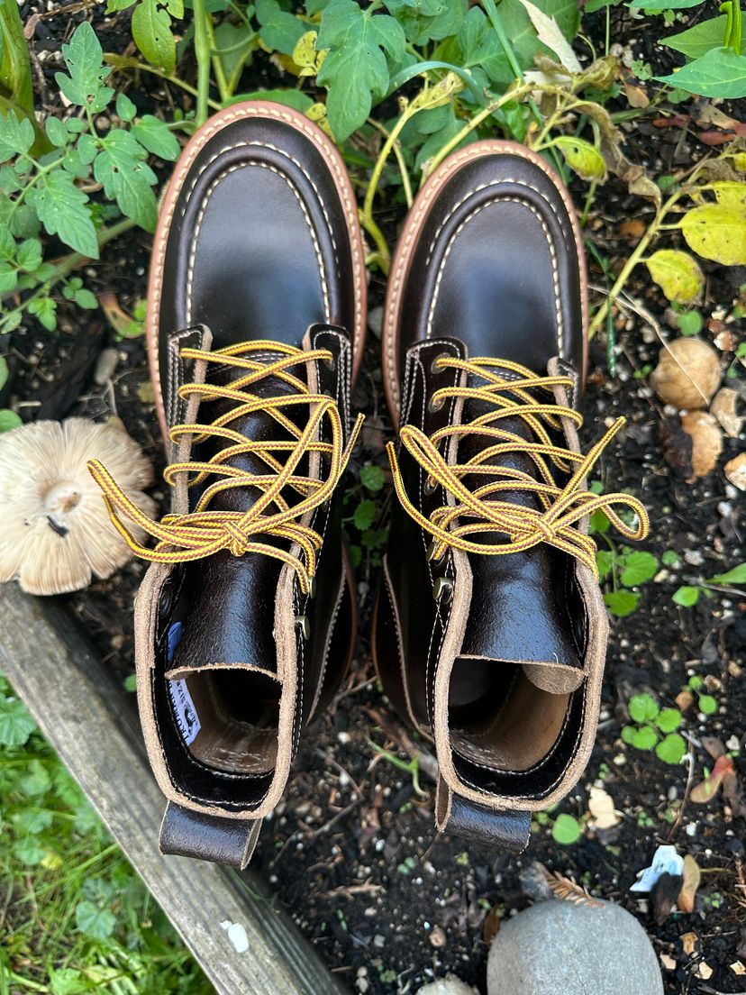 Truman Moc Toe in Horween Java Waxed Flesh | Photo by SCUFFALO.BILL ...