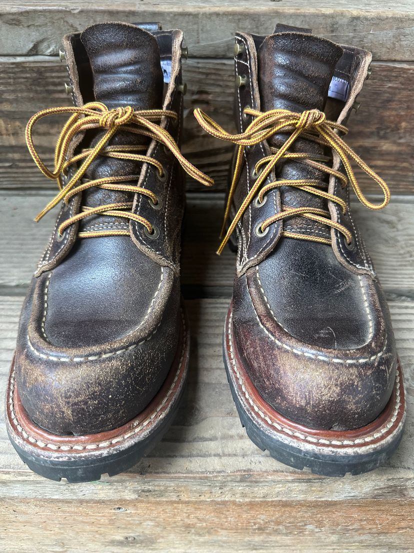 Truman Moc Toe in Horween Java Waxed Flesh | Photo by SCUFFALO.BILL ...