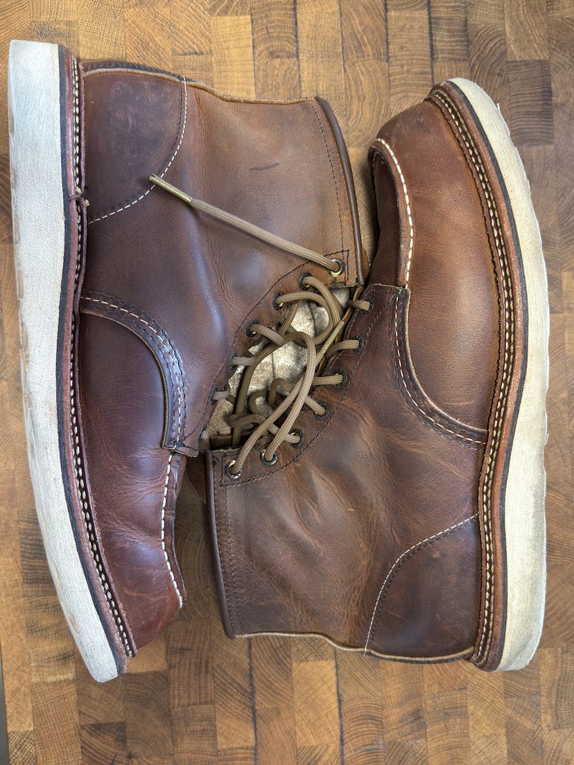 Red Wing 6-Inch Classic Moc in S.B. Foot Copper Rough and Tough | Photo ...