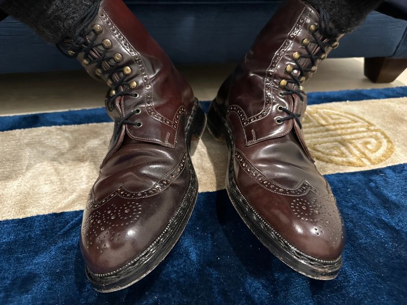 Vass Hungary Budapest High Boots in Horween Color 8 Shell Cordovan ...