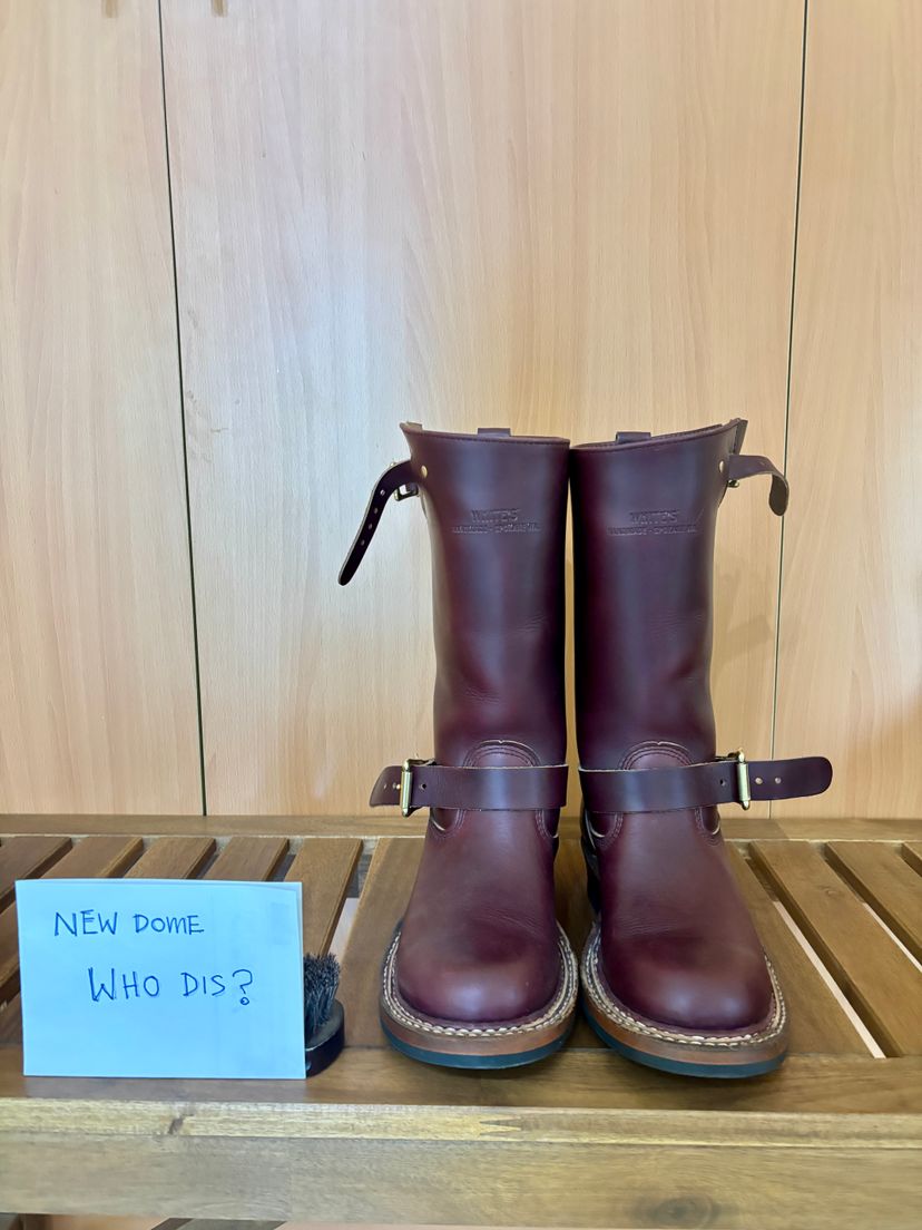 White's Nomad Engineer Boots in Horween Burgundy Chromexcel | Photo by Cafeselfiedude | October ...