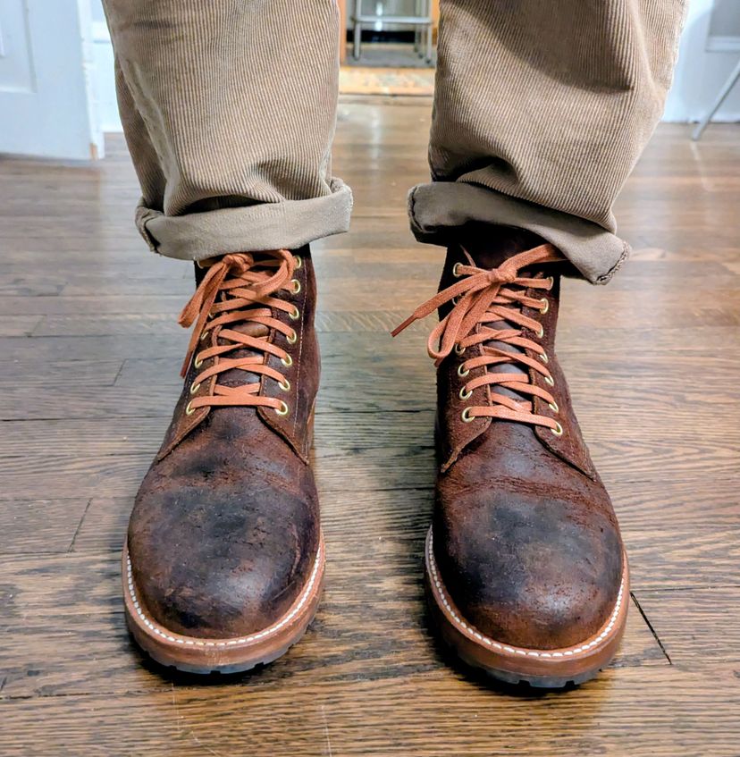 Oak Street Bootmakers Field Boot in C.F. Stead Snuff Waxy Mohawk ...