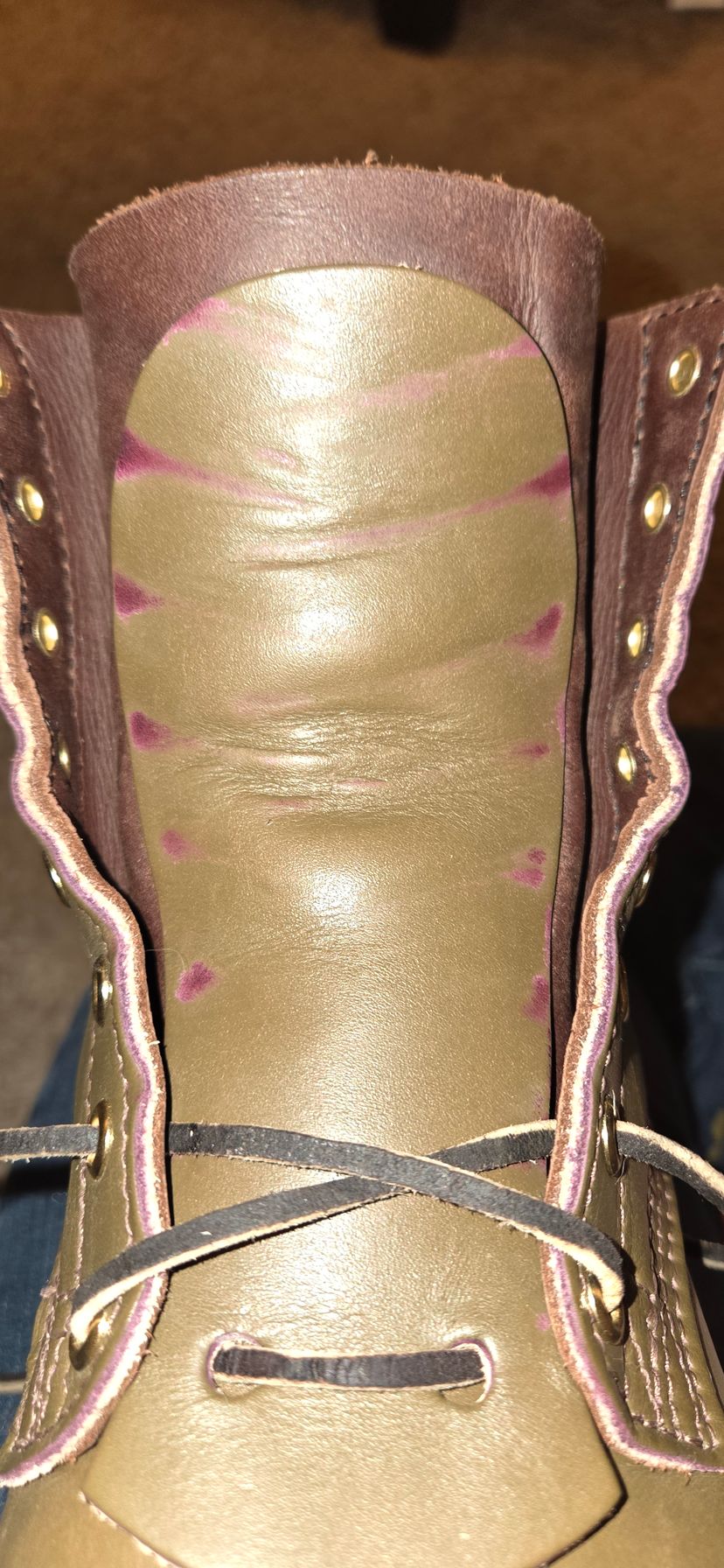 Nicks MTO in Wickett & Craig "Barney" Purple Overdyed Olive | Photo by ...