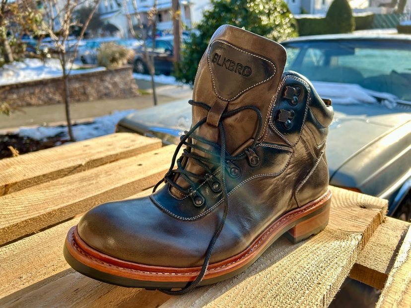 BLKBRD Bulwark Trek Boot in Guidi Aubergine Horse Rump | Photo by Vic ...