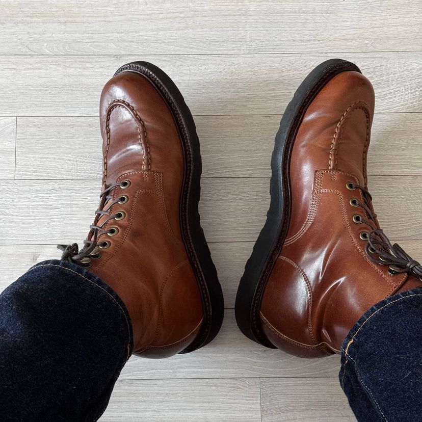 Grant Stone Brass Boot in Horween Honey Glazed Shell Cordovan | Photo ...