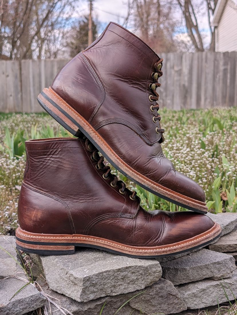 Grant Stone Diesel Boot in Horween Crimson Chromexcel | Photo by uriandries | April 6, 2024 ...