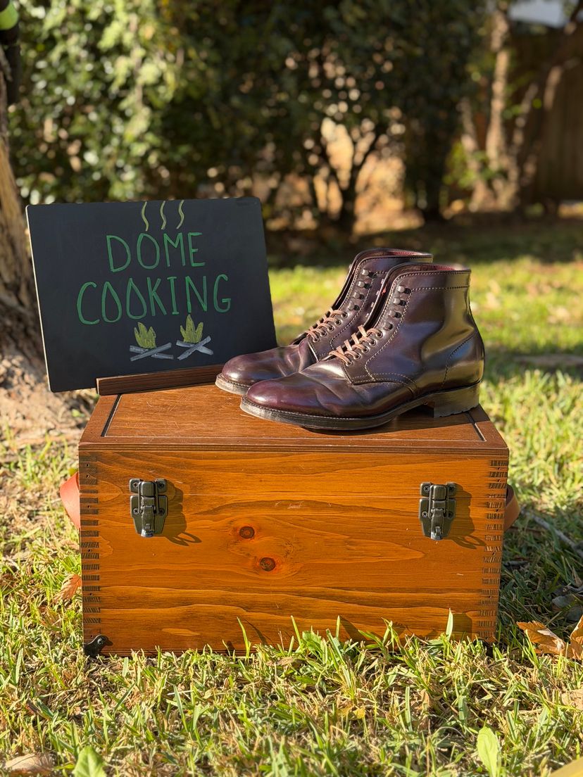 Alden 4600H Plain Toe Boot in Horween Color 8 Shell Cordovan | Photo by ...