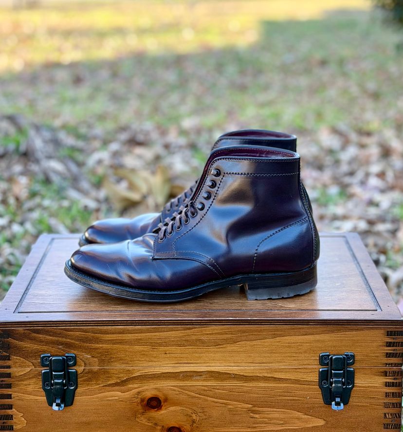 Alden 4600H Plain Toe Boot in Horween Color 8 Shell Cordovan | Photo by ...