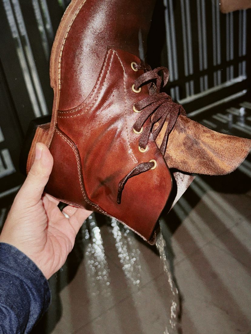 Akito WWII Type 5 M90 IJA Boot in Comipel Crust Shell Cordovan | Photo ...