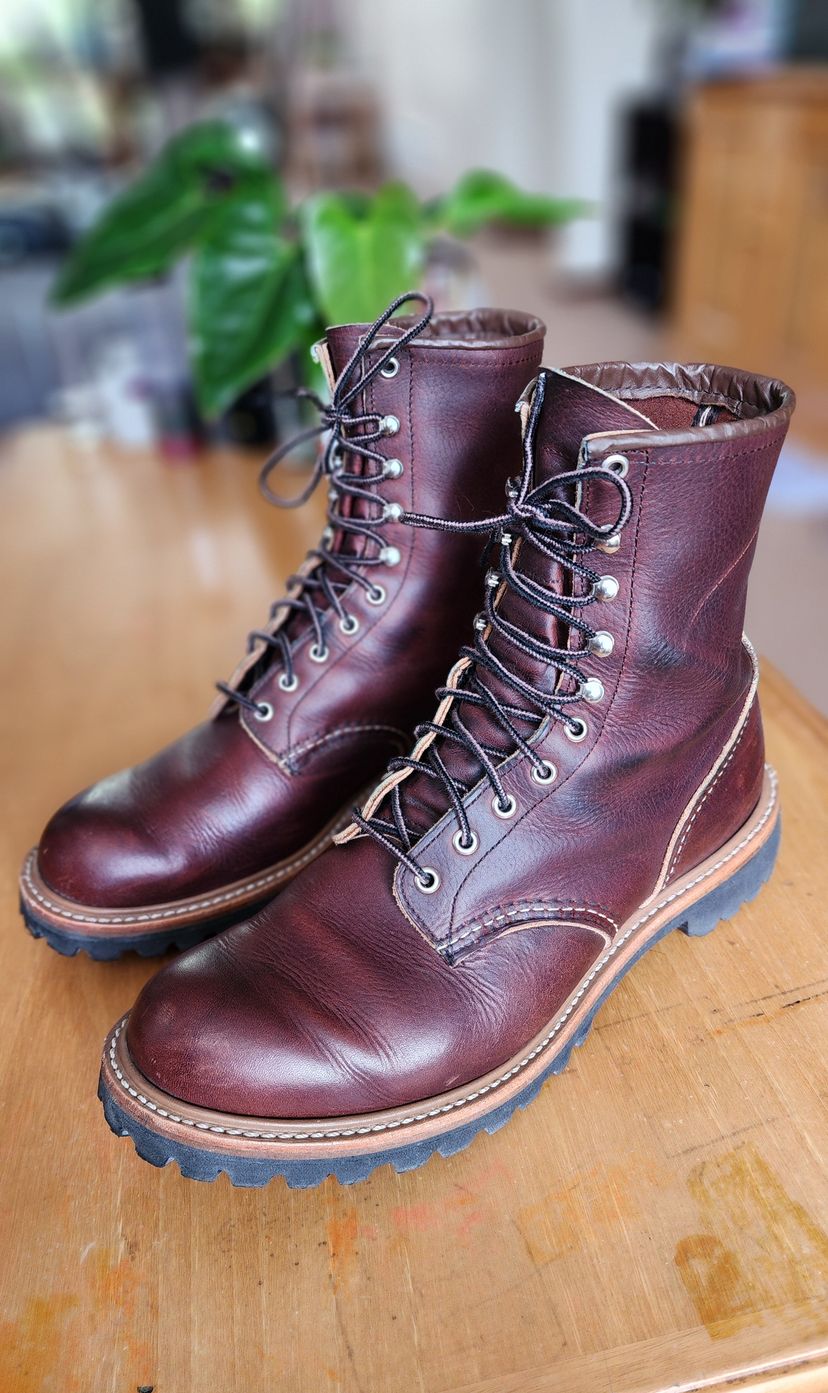 Red Wing 4585 120th Anniversary Logger Boot Briar Oil Slick in S.B ...