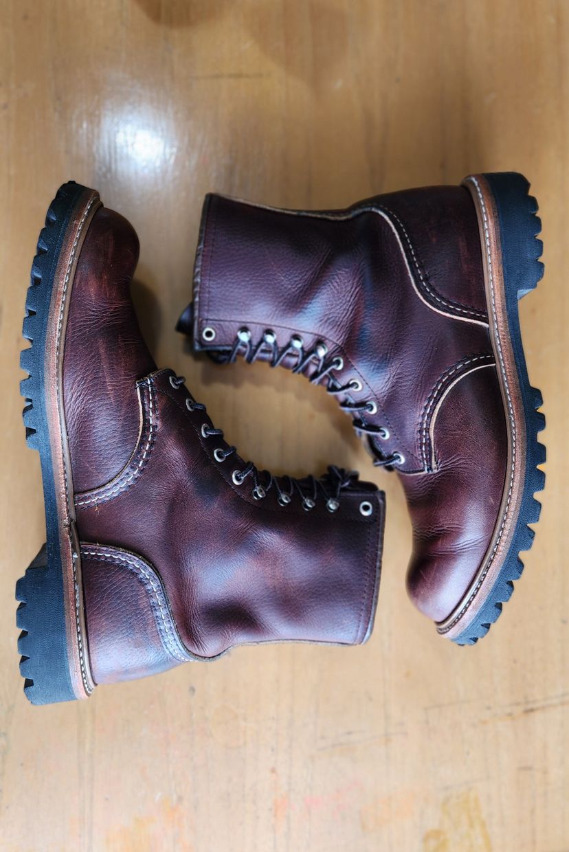 Red Wing 4585 120th Anniversary Logger Boot Briar Oil Slick in S.B ...