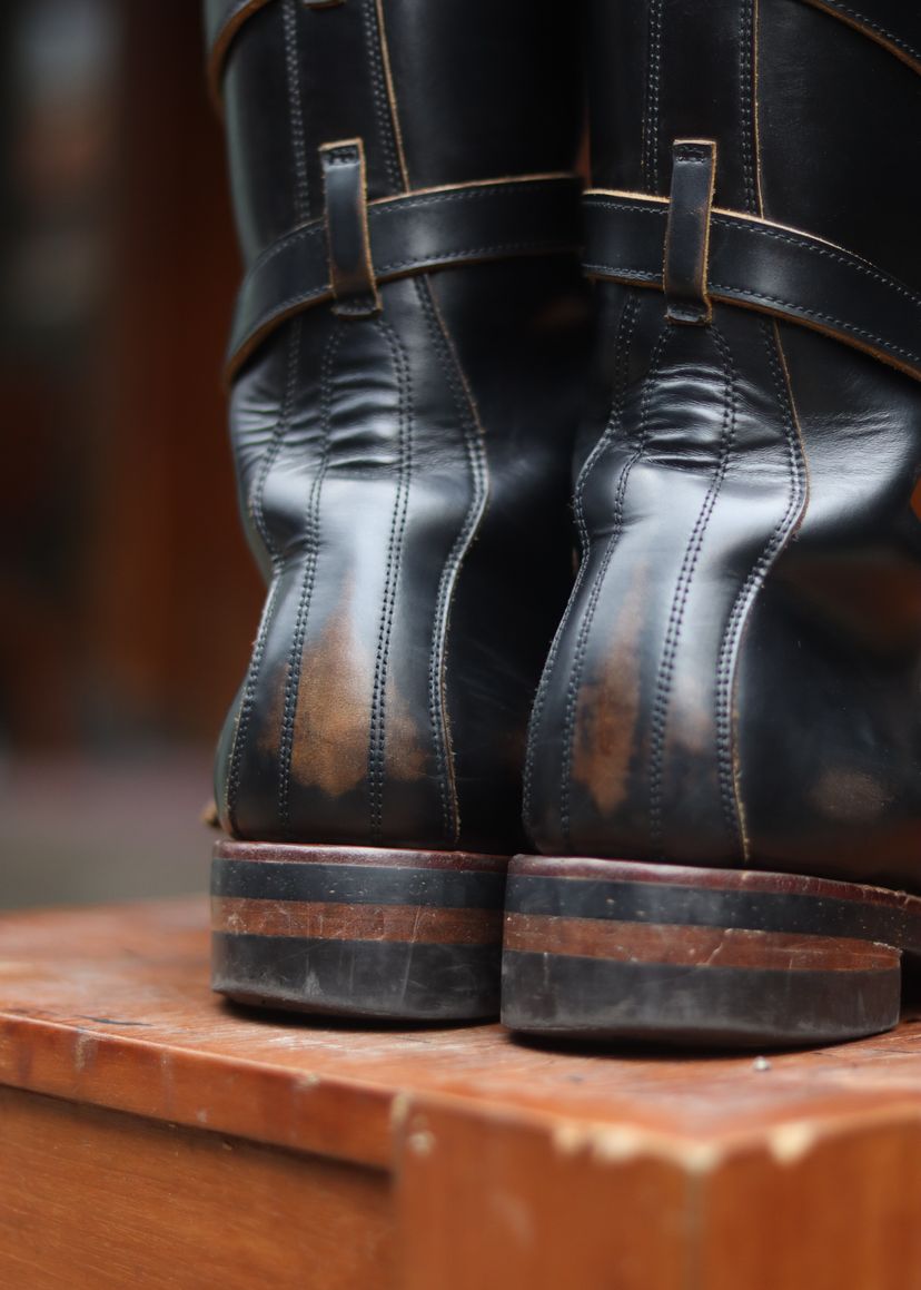 Briselblack The Hanker Tanker Boots in S.B. Foot Black Dawson | Photo ...