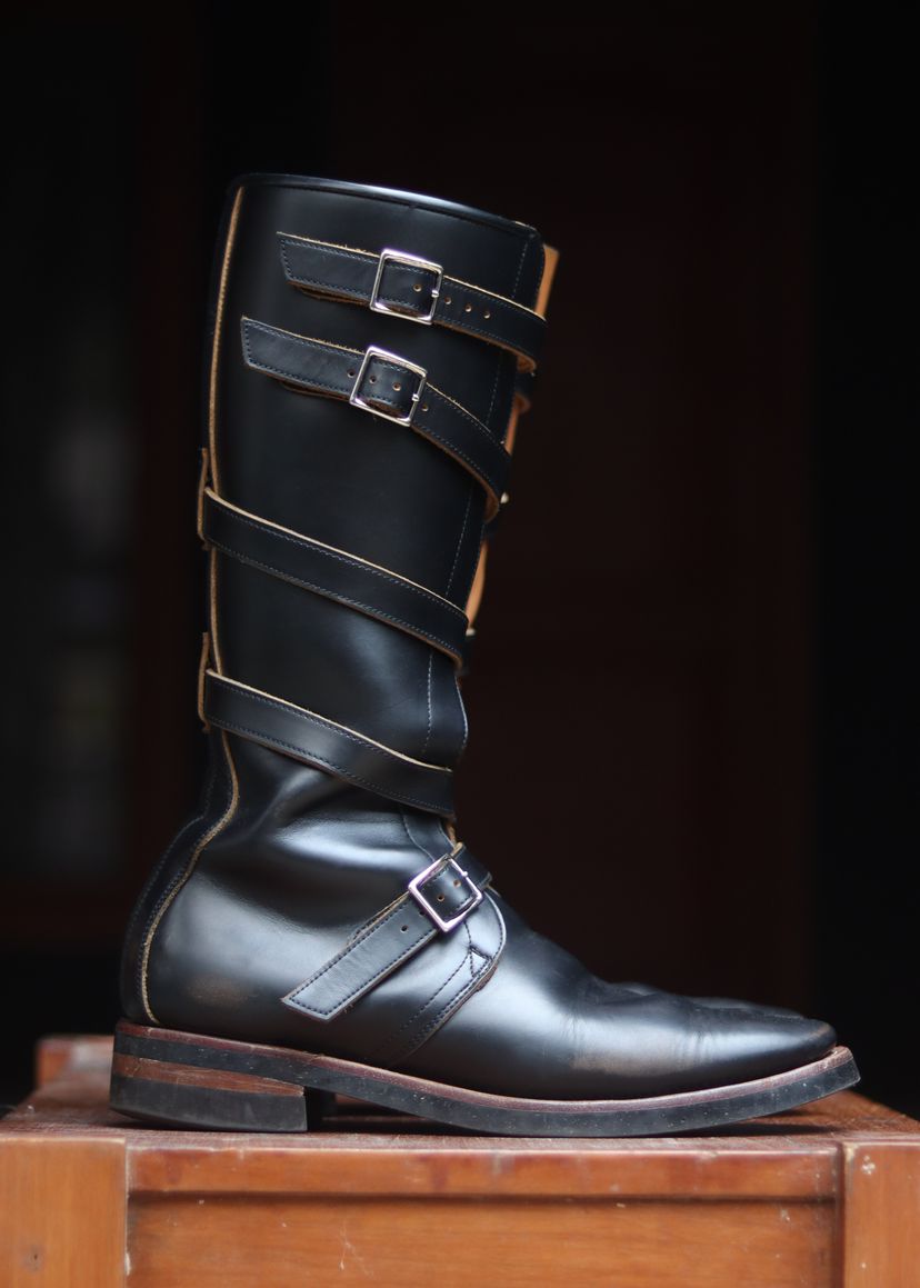 Briselblack The Hanker Tanker Boots in S.B. Foot Black Dawson | Photo ...