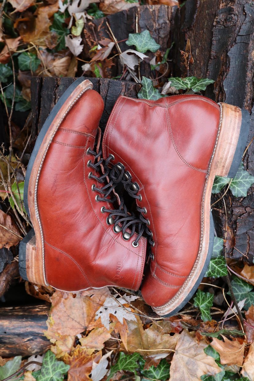 Unmarked Archie Boots in La Señora Red Horse Glazed Pull-up | Patina ...
