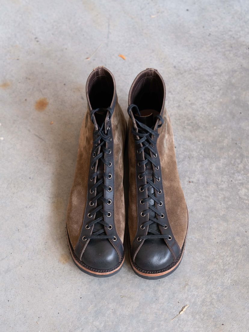 DIY Vintage Athletic Shoes in Horween Tumbled Black Chromexcel & Cf ...