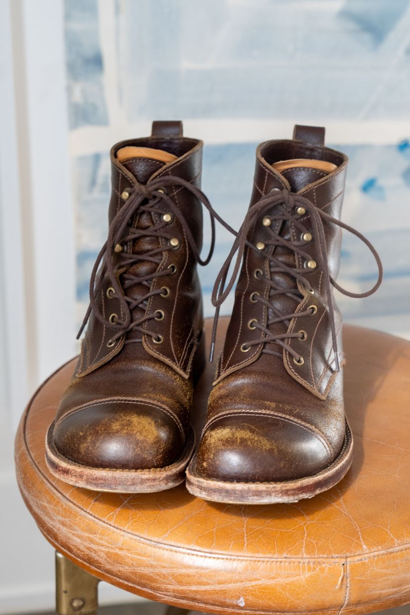 Caswell x Fortis in Horween Tan Waxed Flesh | Photo by varnu | December ...