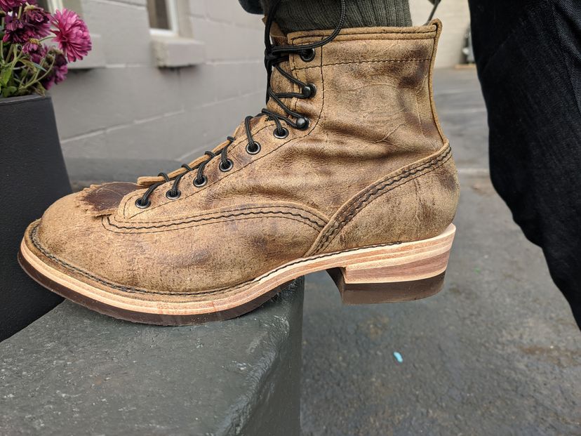 Wesco Jobmaster in C.F. Stead Teak Waxy Mohawk | Photo by Coop ...