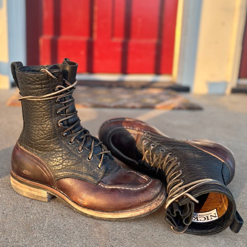 Nicks MTO in Law Tanning Black Smooth Shruken Bison & Wicket & Craig ...