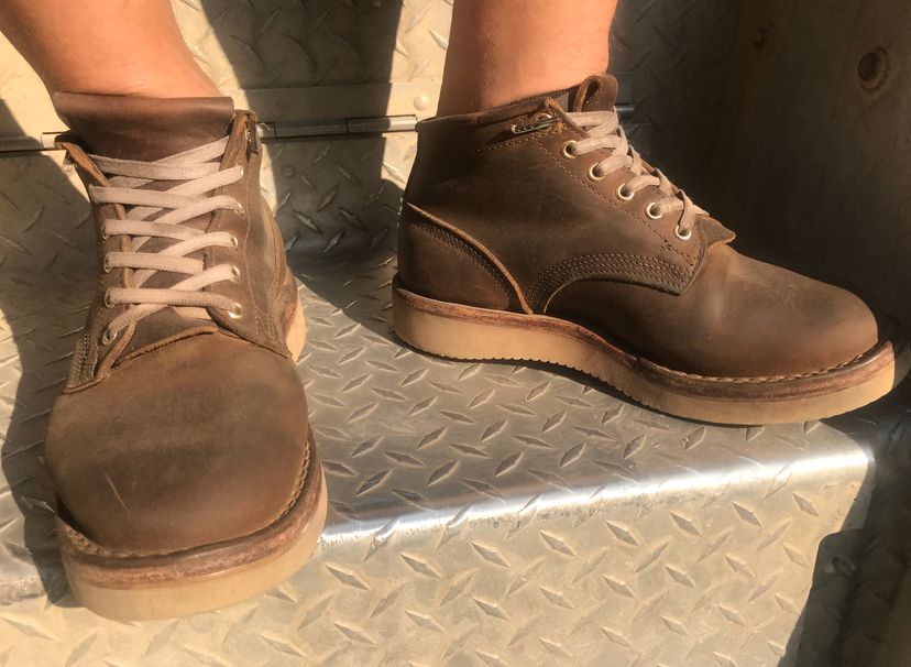 Nicks Aldert Strider in Horween Orange Predator | Photo by dj ...