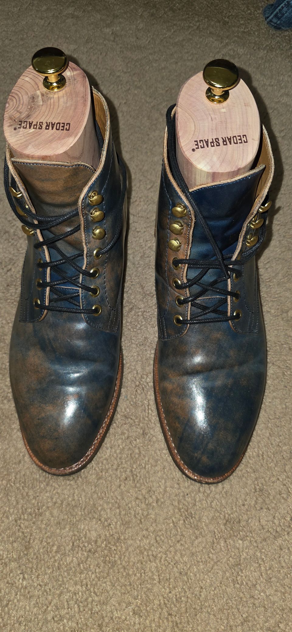 BLKBRD Custom Model in Rocado Ultraviolet Marbled Shell Cordovan ...