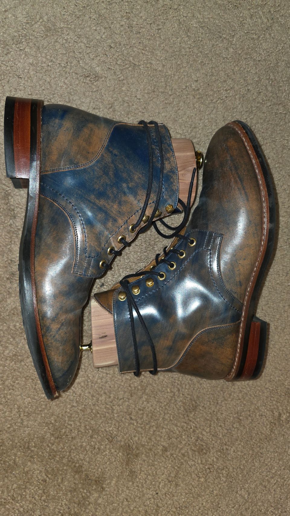 BLKBRD Custom Model in Rocado Ultraviolet Marbled Shell Cordovan ...