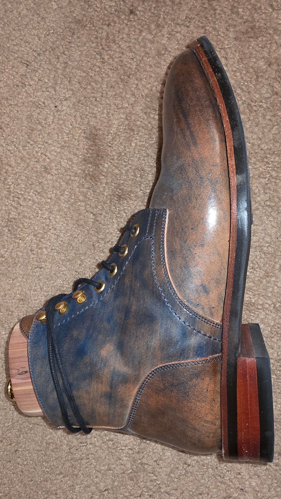 BLKBRD Custom Model in Rocado Ultraviolet Marbled Shell Cordovan ...