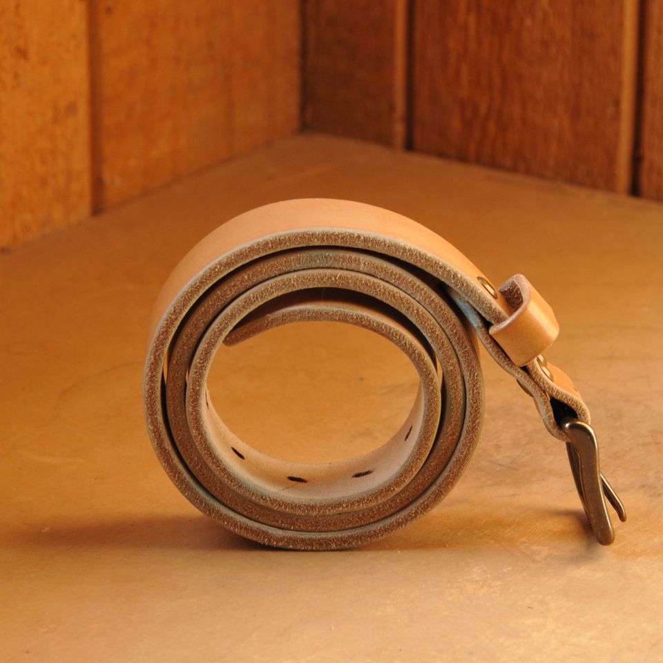 Carmine Jack Leather Oak Bark Shipyard Belt in J&FJ Baker Natural Oak ...