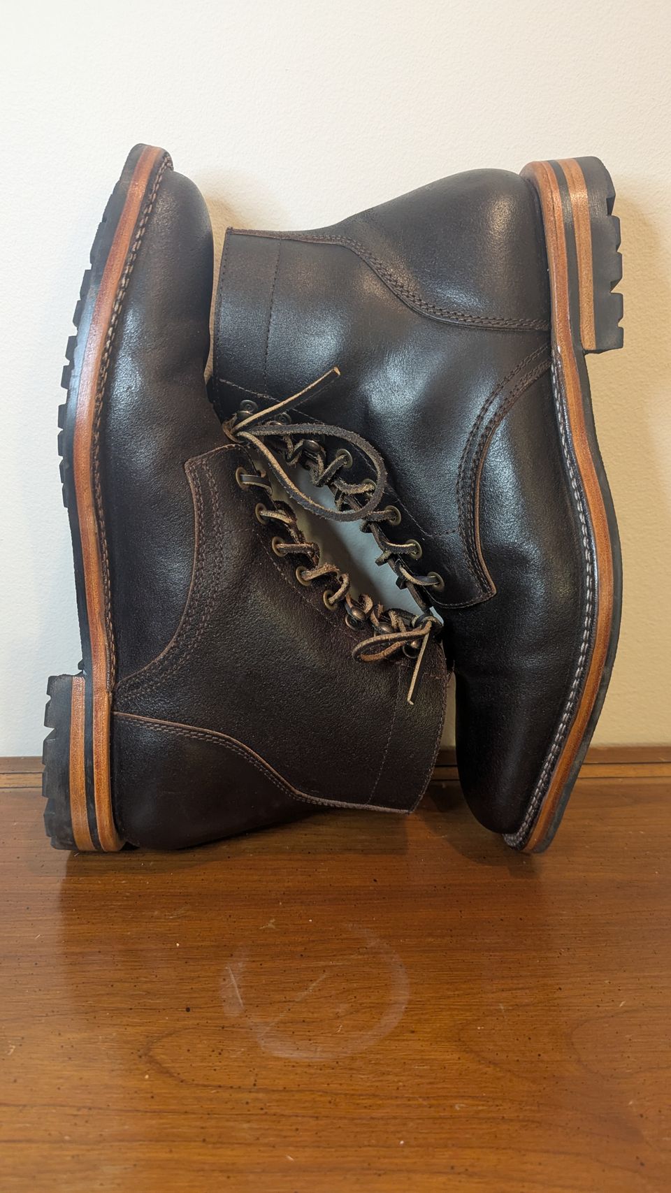 Parkhurst The Allen in Horween Dark Brown Waxed Flesh | Photo by ...