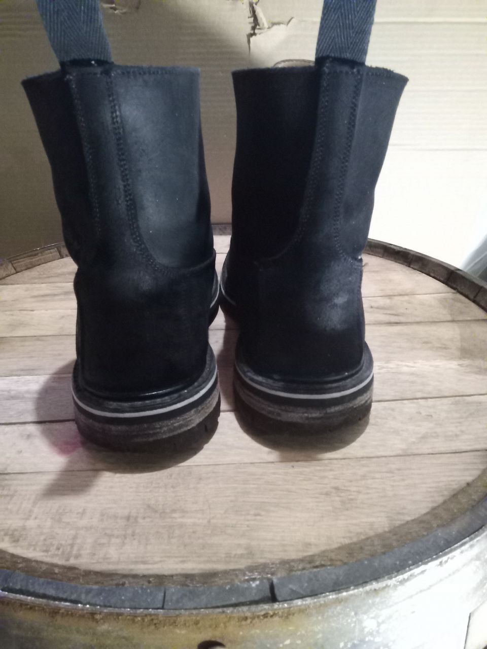 Tricker's Burford Country Boot in C.F. Stead Black Waxy Commander Suede ...