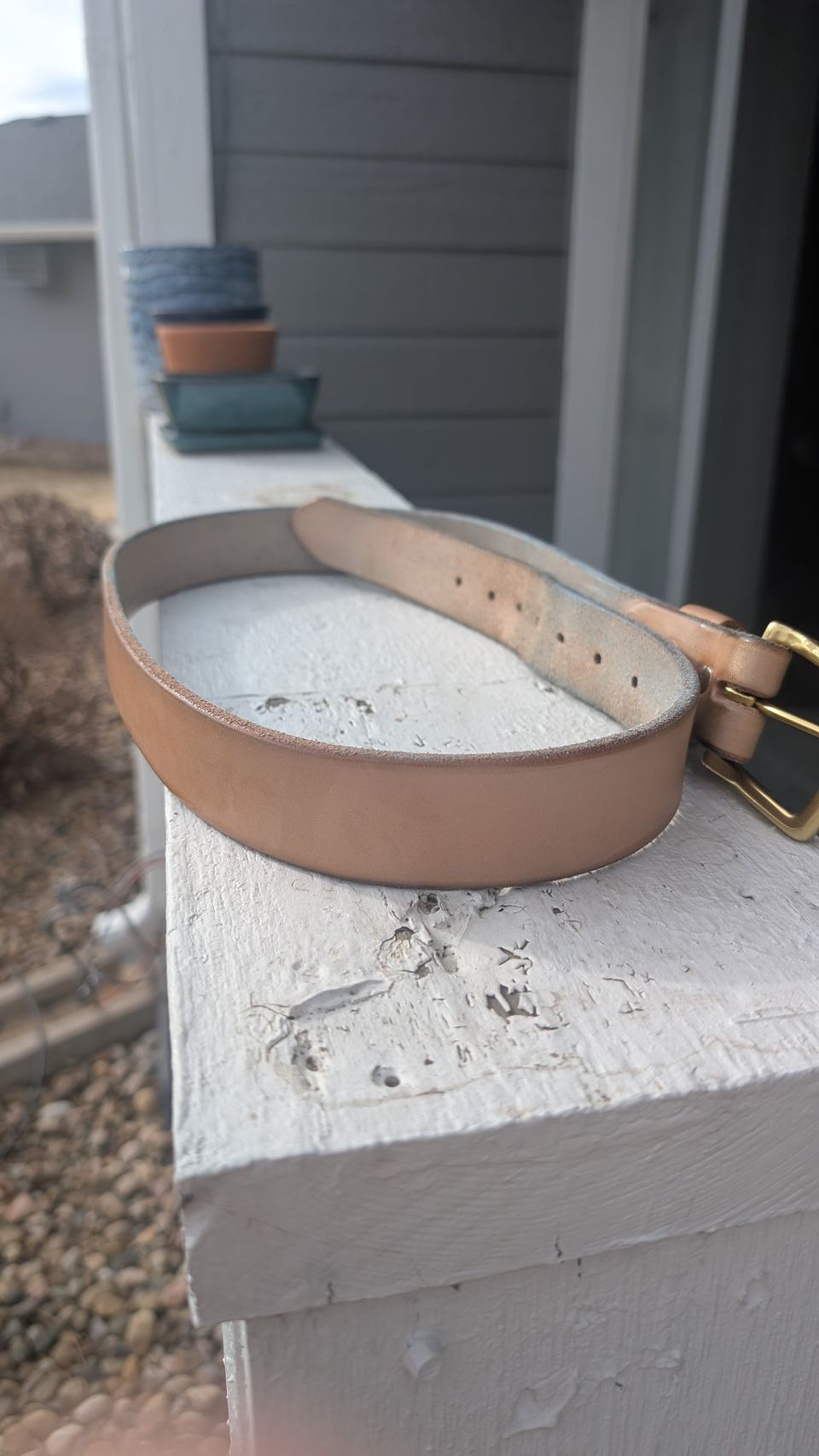 Nicks Heavy Duty Work Belt in Wickett & Craig Natural Veg Tan | Photo ...