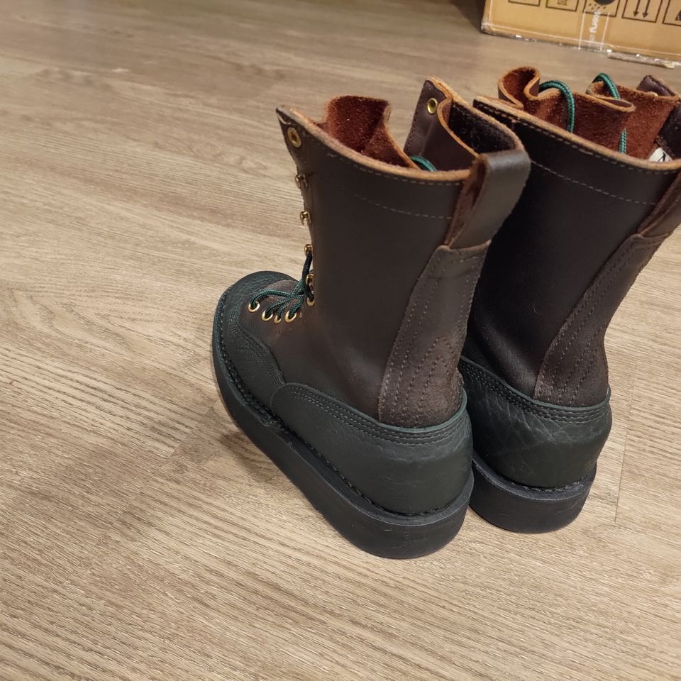 JK Boots Custom Model in Jurassic Bison & Horween Brown Waxed Flesh ...