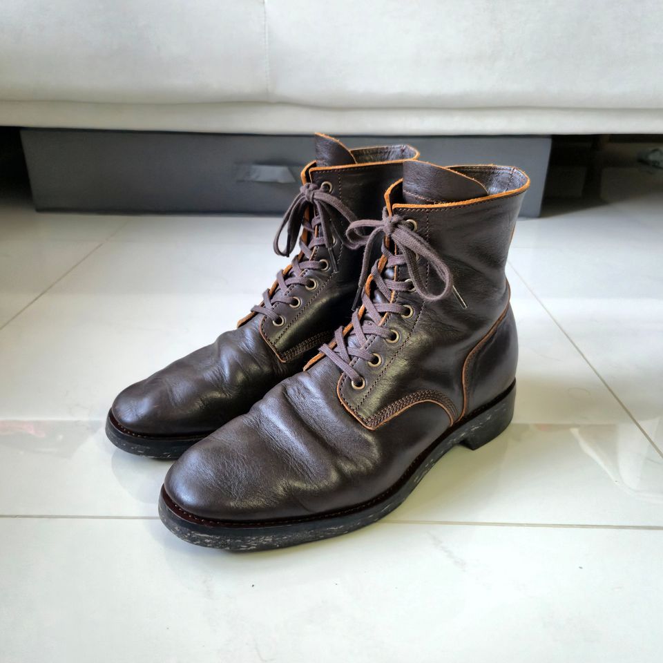 Cruxdeluxe Boondockers in Shinki Brown Teacore Horsehide | Photo by ...