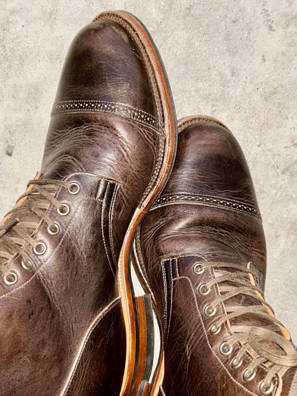Viberg Service Boot BCT in C.F. Stead Antique Phoenix | Photo by lowrollr | November 6, 2025 ...