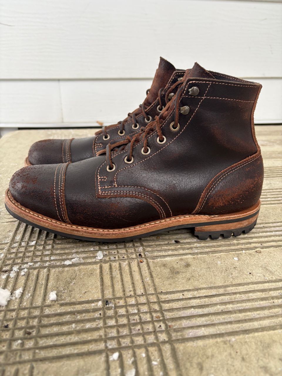 Truman Cap Toe Boot in Horween Java Waxed Flesh | Photo by DWool | December 5, 2025 | Patina Project