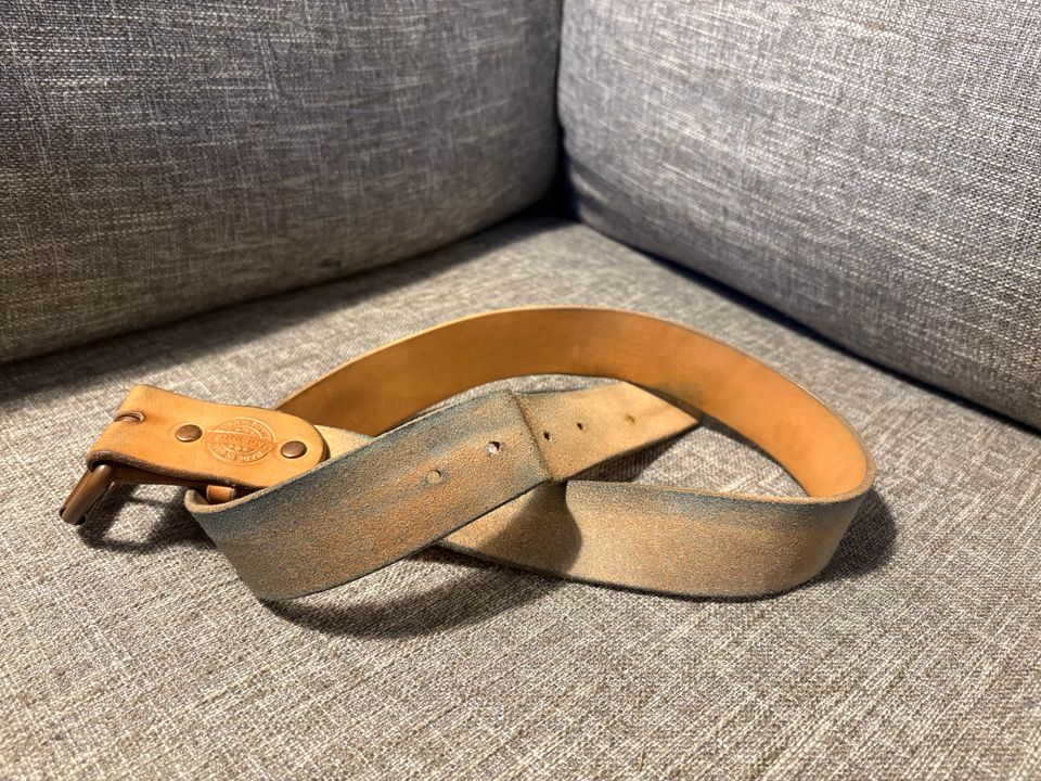 Lanks Leatherworks Full Grain Leather Belt in Unknown Natural Veg Tan ...